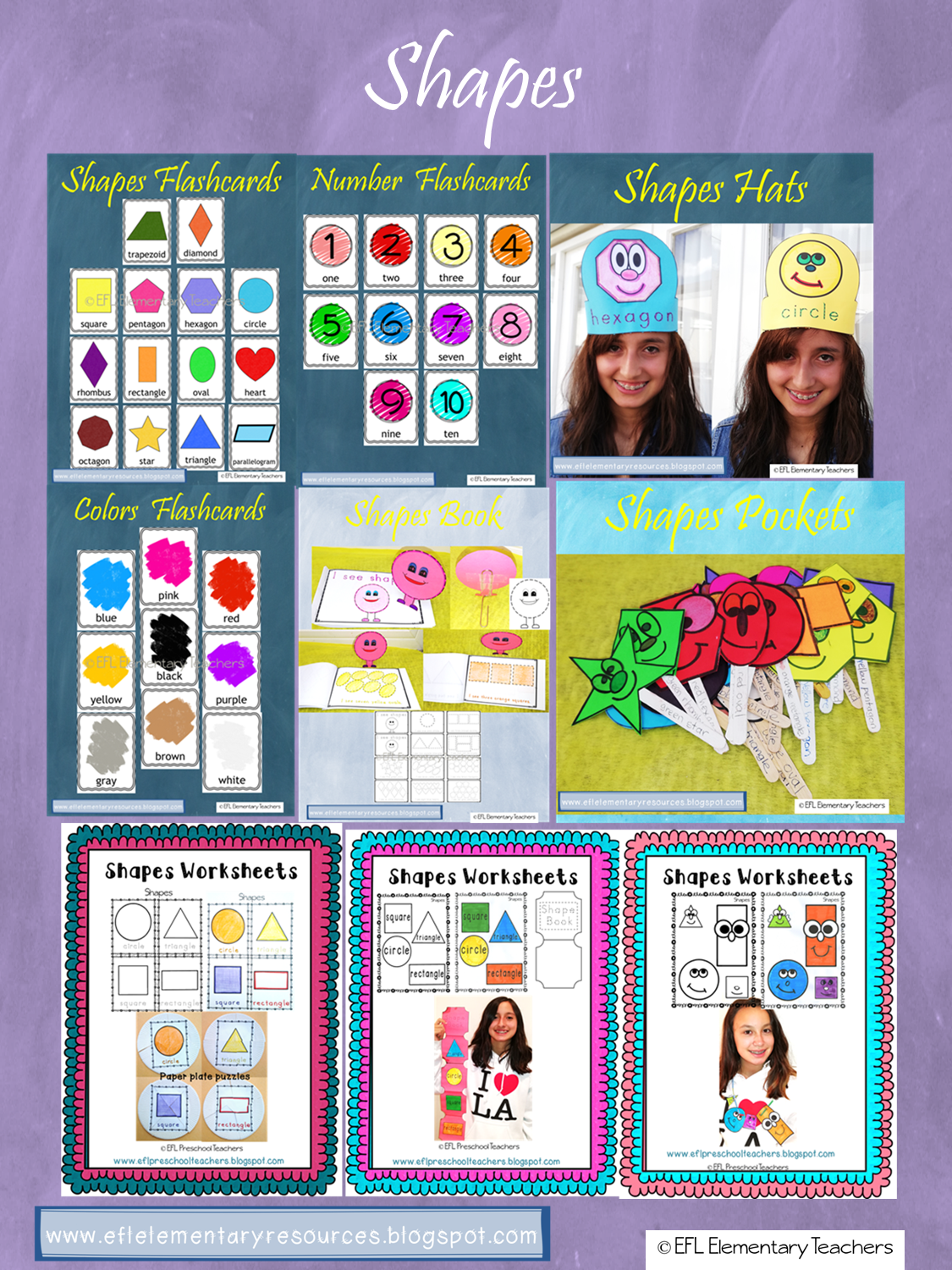 EFL Elementary Teachers: Shapes Unit for Elementary ELA