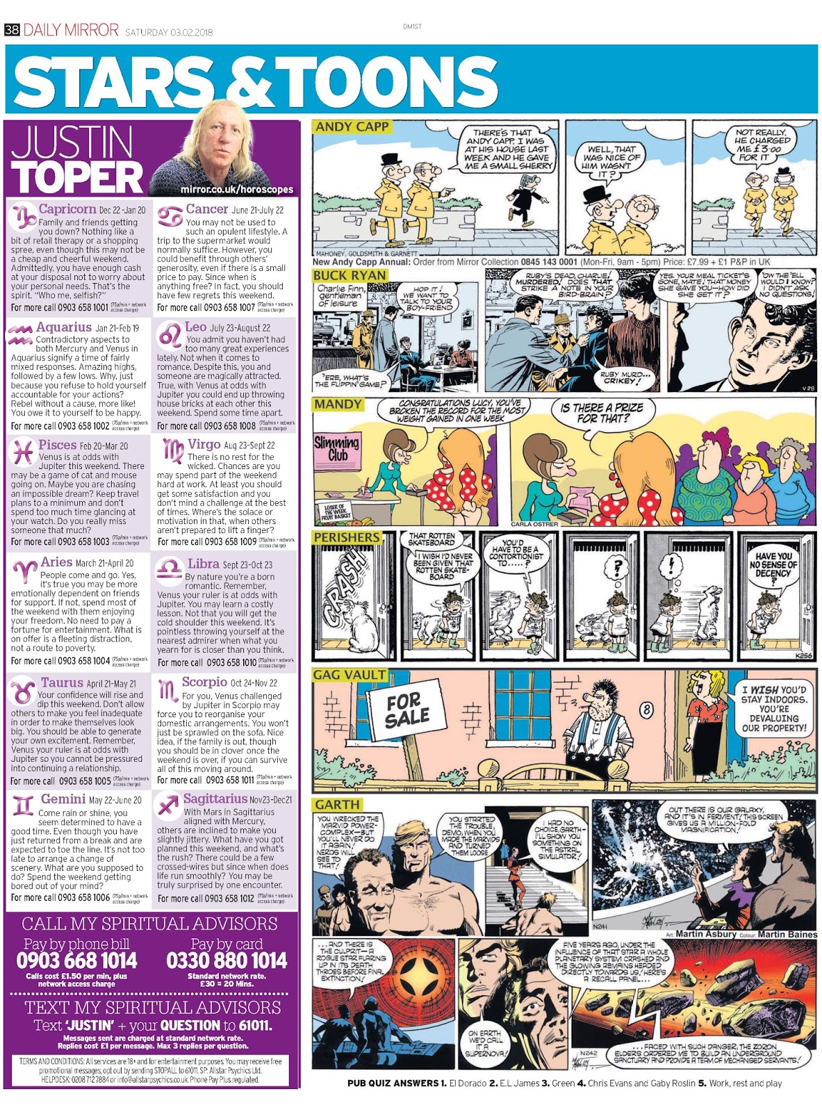 Yesterday’s Papers: DAILY MIRROR comic strip series index 1904-2019