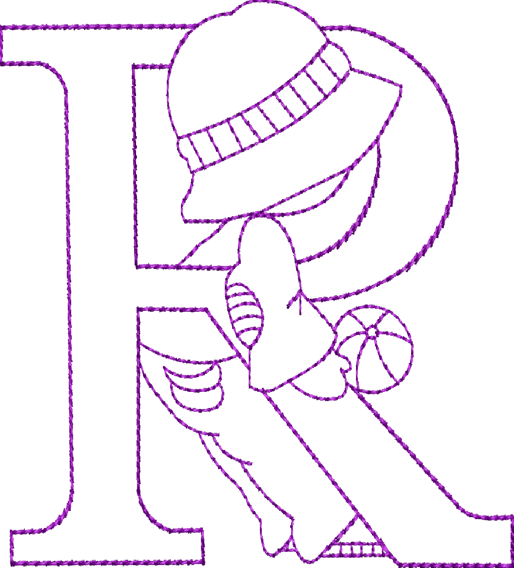 Alfabeto riscos ou moldes de letras Sunbonnet Sue bordado-ALFABETOS LINDOS