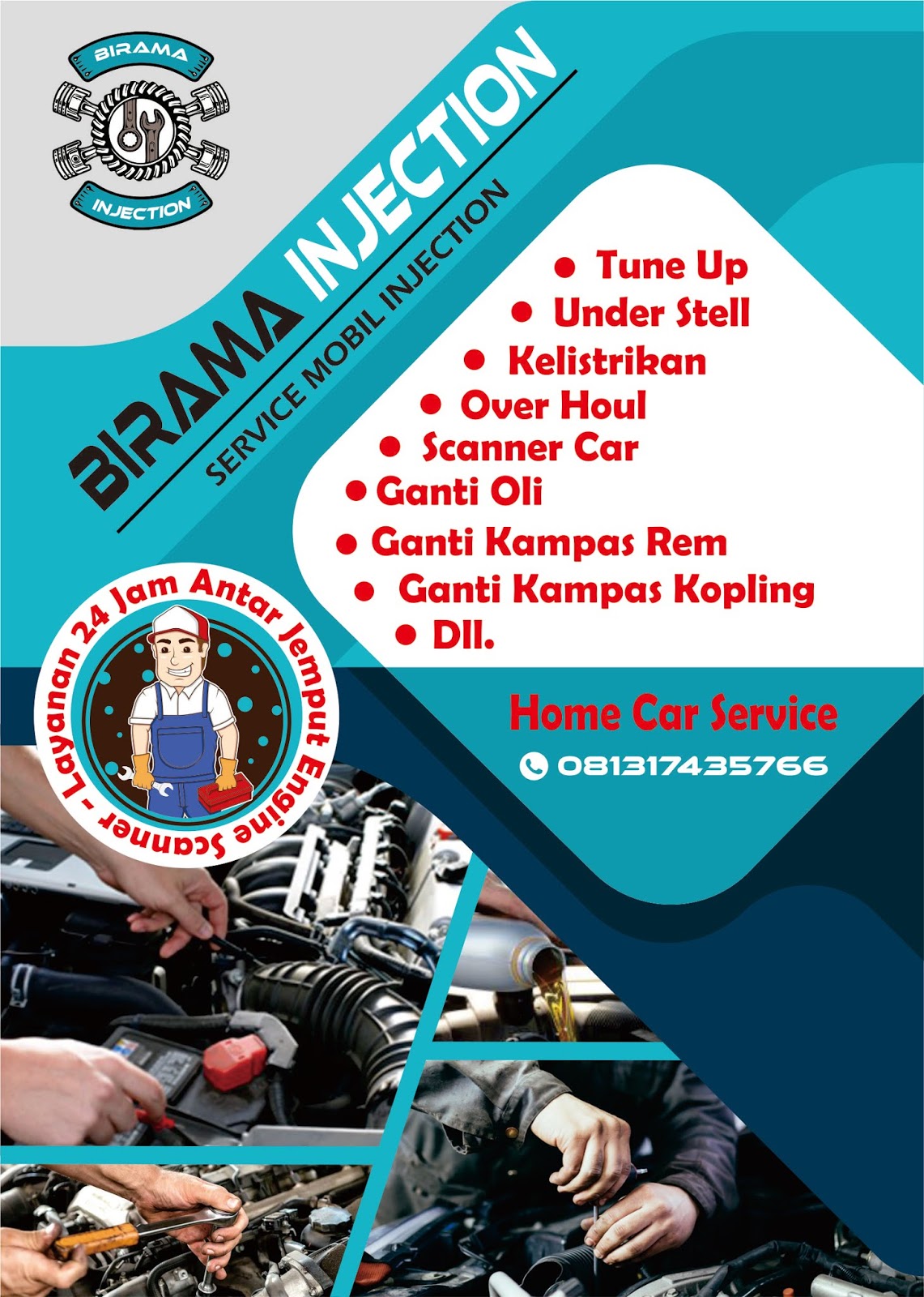 Contoh Brosur Bengkel Mobil - Perumperindo.co.id