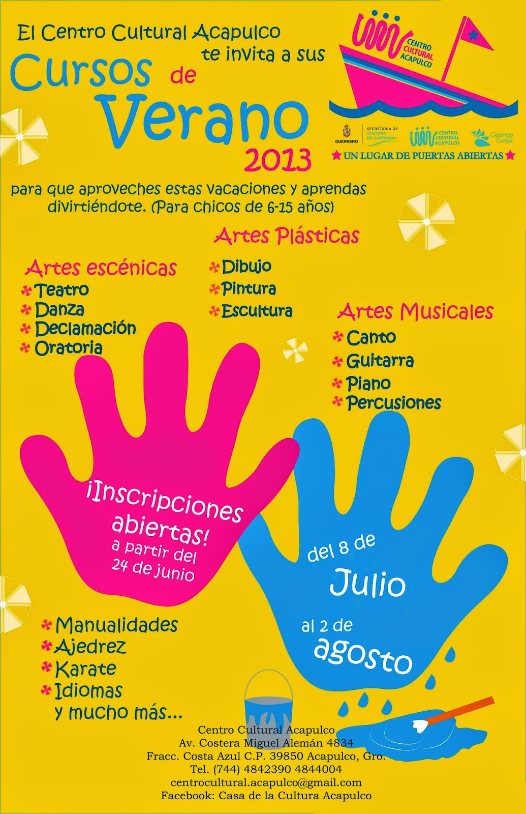 Cultura Acapulco: Cursos de Verano en el CCA