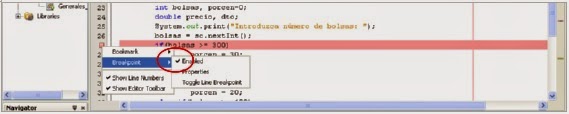 Programación Java: El debugger de NetBeans