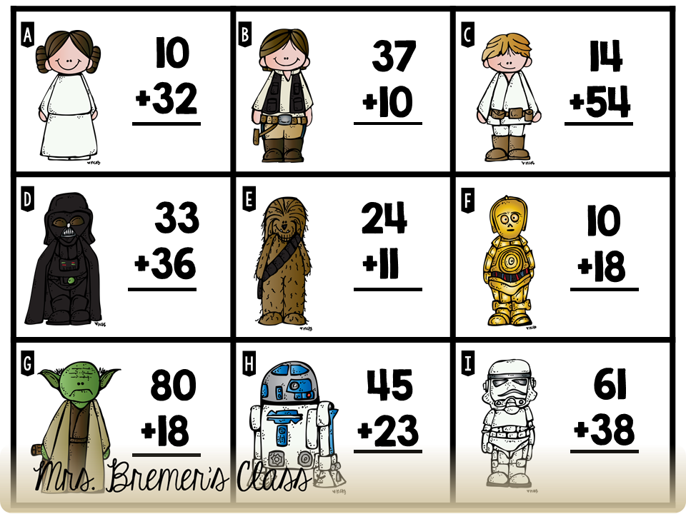 2 Digit Addition Scoot FREEBIE Pack! | Mrs. Bremer's Class