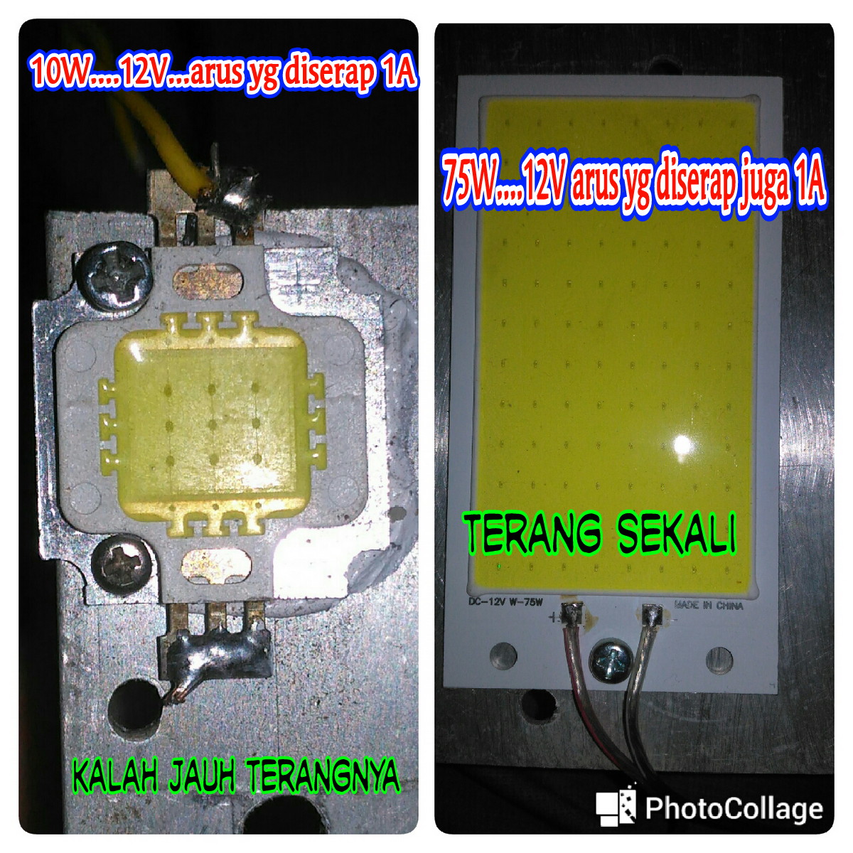 Menyalakan lampu led DC 12V 75W - Belajar Elektronika