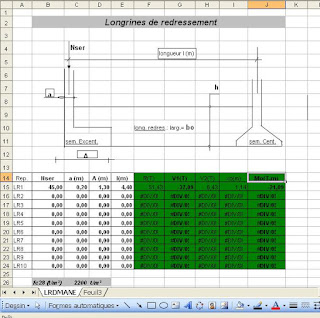 Calcul et dimensionnement de longrine en feuille excel | Cours génie ...