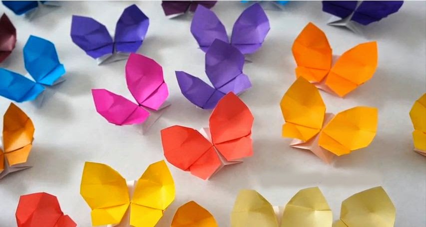 Popular DIY Crafts Blog: How to Fold an Origami Butterfly Box