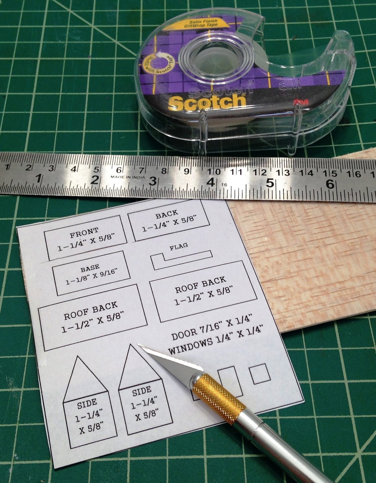 My Miniature Madness: Make A 1/12th Scale Cottage Mail Box