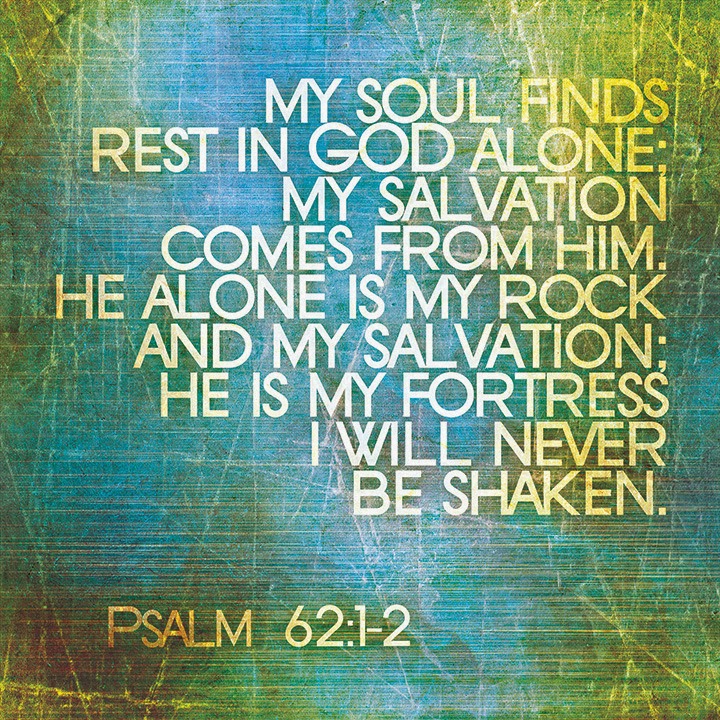 Verse Of The Day Psalm 62 1 2