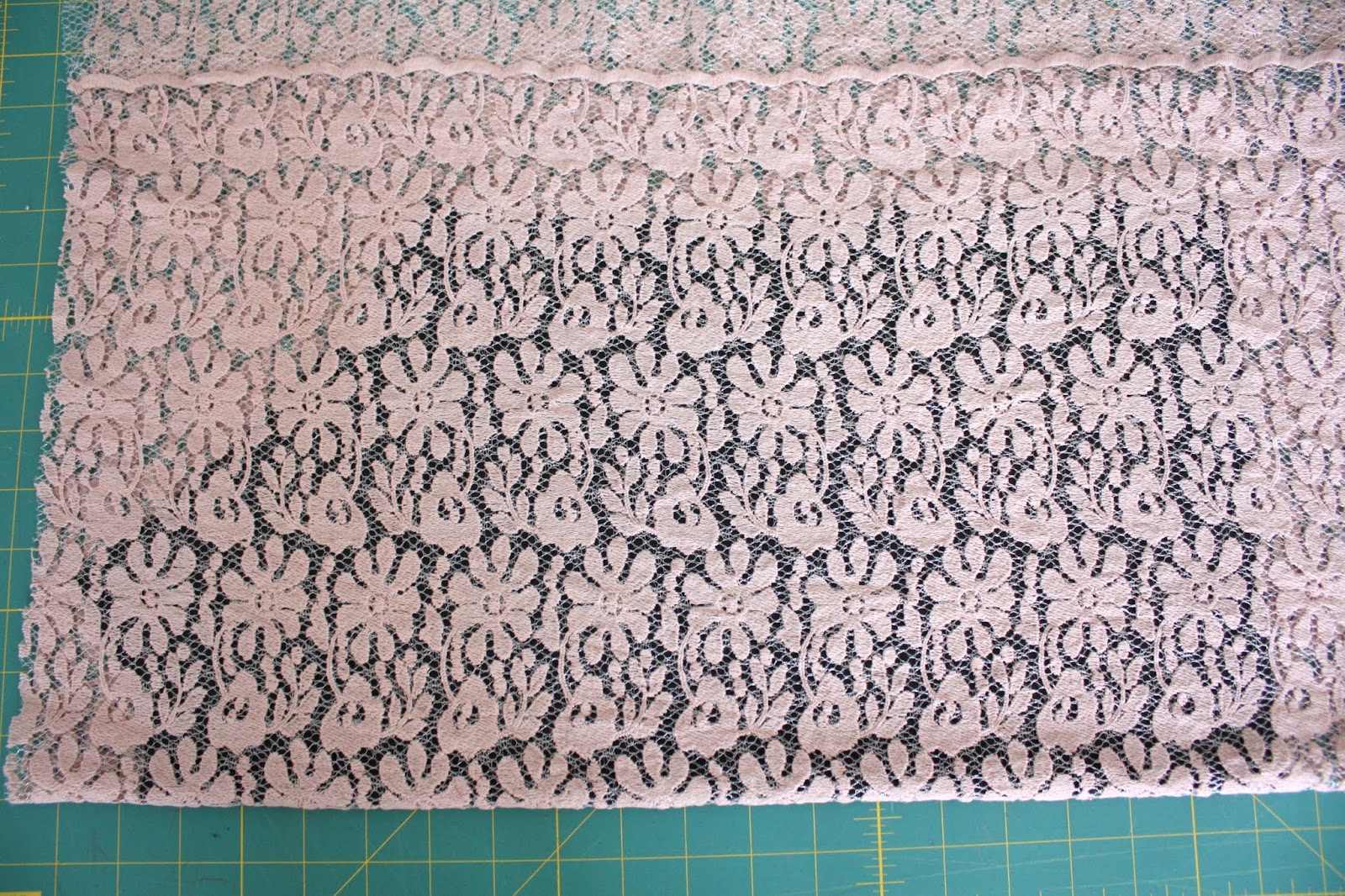 Nicole at Home: Wool knit Linden with lace overlay