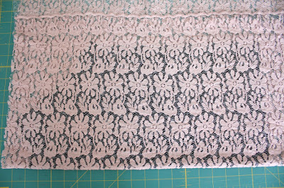 Nicole at Home: Wool knit Linden with lace overlay