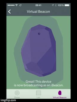 DHOB (IU5SGN): Estimote Virtual Beacon