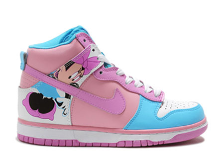 Nike SB Dunk Cartoon Shoes : Disney Mickey Mouse Minnie Mouse Nike ...