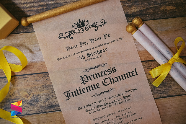 Royal Ball Scroll Type Birthday Invitation - Stunro CreativeWorks