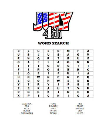 Moxie and Mischief Blog: Freebie Friday: Fourth of July Word Search