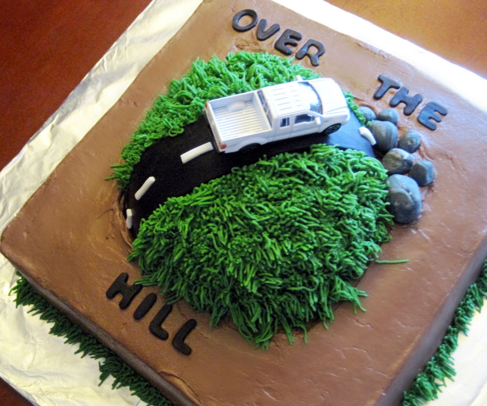 Have a Piece of Cake: Manly Over the Hill Cake