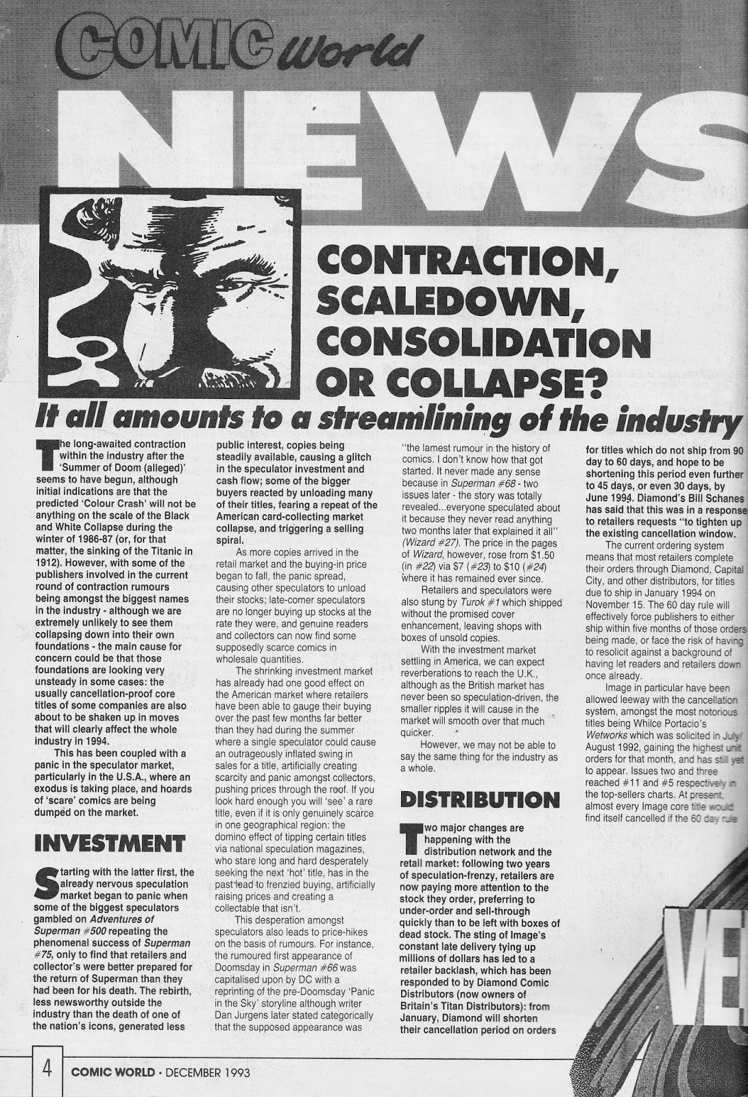 STARLOGGED - GEEK MEDIA AGAIN: 1993: COMIC WORLD REPORTS THE INDUSTRY CRASH