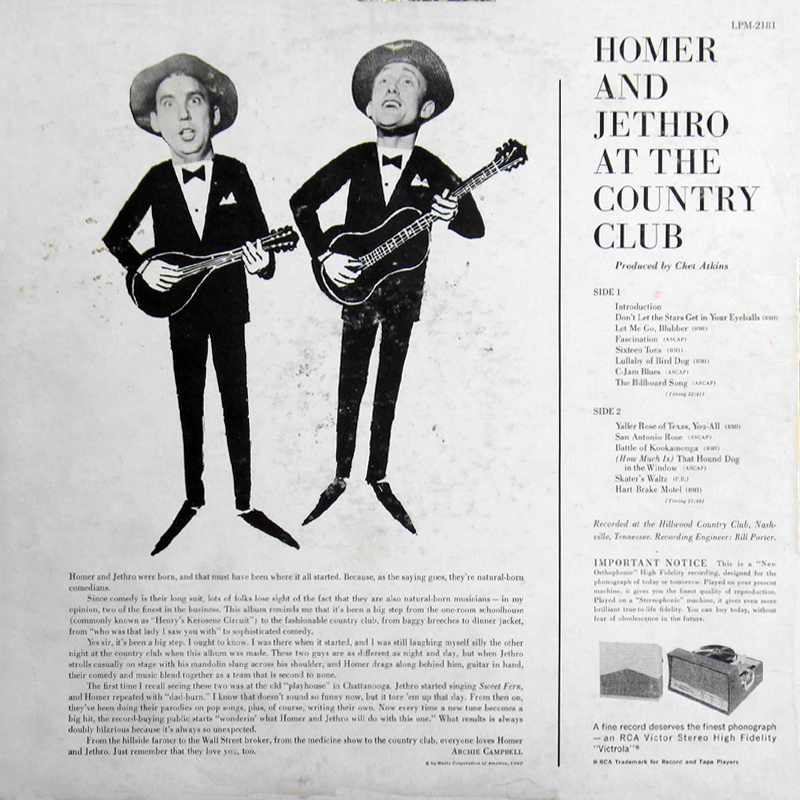 Vintage Stand-up Comedy: Homer & Jethro - Homer And Jethro At The ...