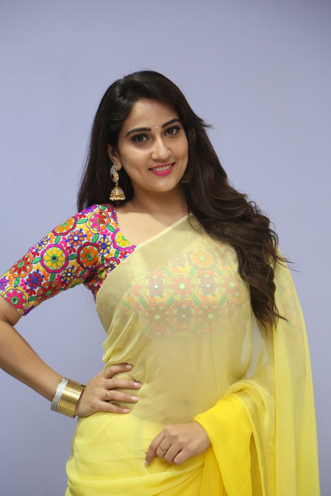 Anchor Manjusha latest dazzling photos gallery