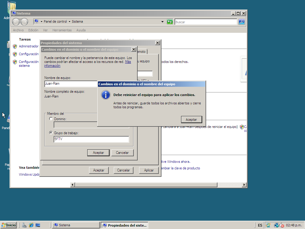 INSTALA Y CONFIGURA APLICACIONES Y SERVICIOS: CONFIGURACION Y DOMINIO