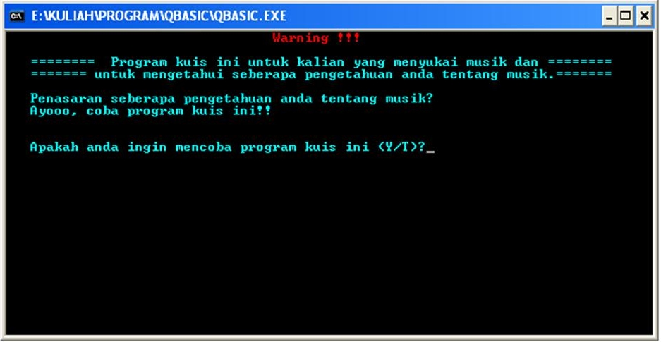 rzaharani: Cara Membuat Program Kuis dengan QBASIC