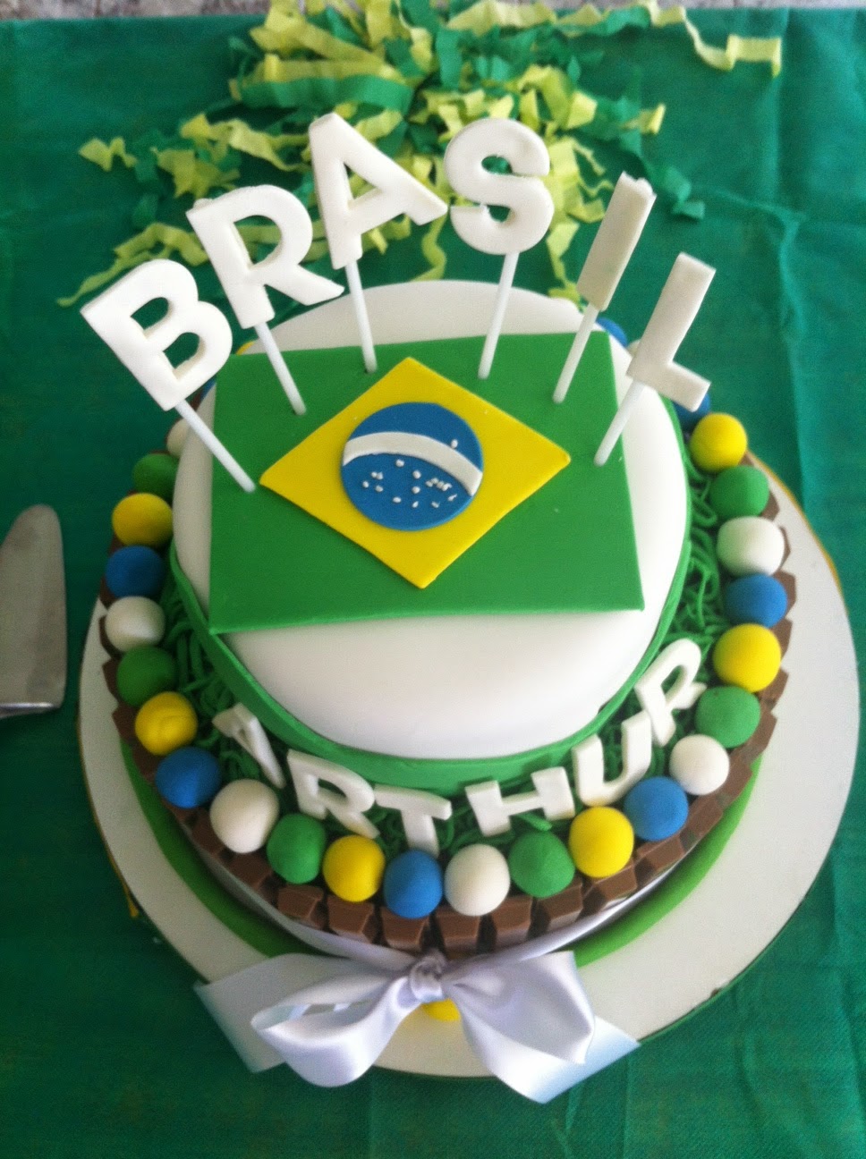 Bolo da Pri: Bolo temático "BRASIL"