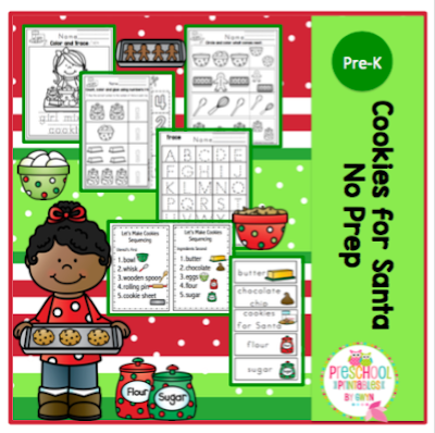 Cookies for Santa Updated! ~ Preschool Printables