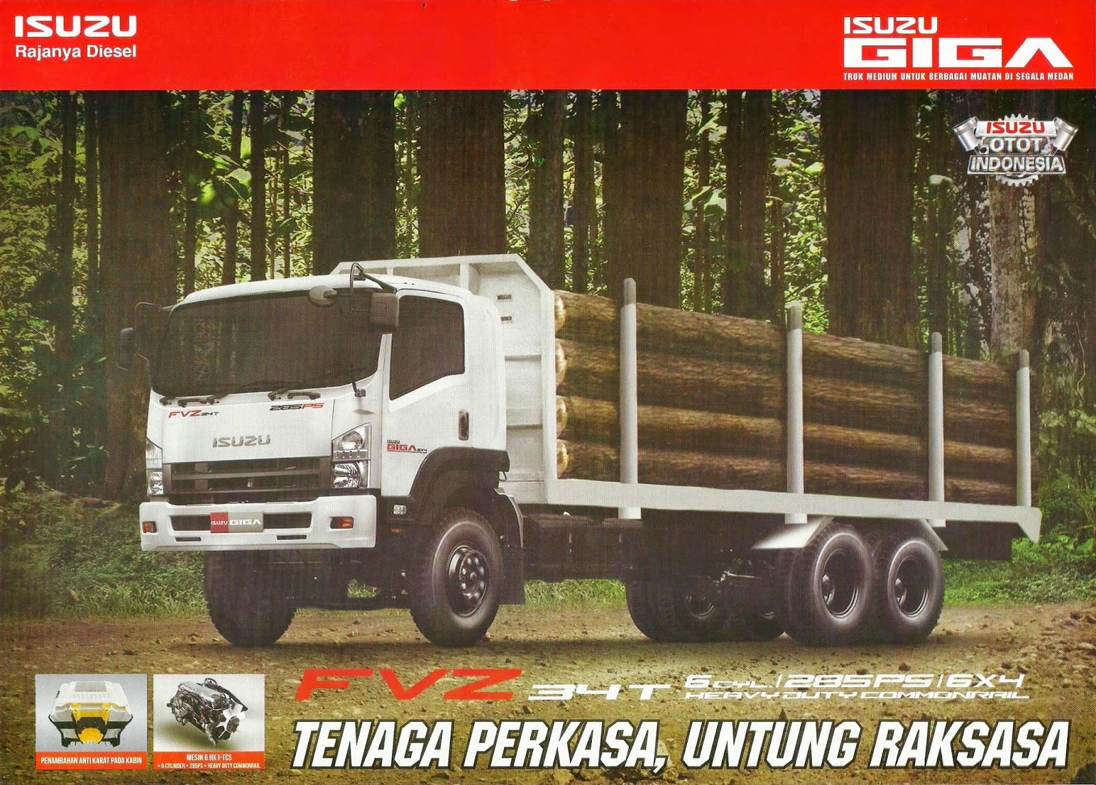 Daftar Harga Isuzu: Daftar Harga Isuzu Giga FVZ 34 T 285 PS Long Wheel Base