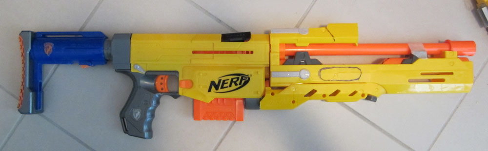JIMSMASH ! ! !: CUSTOM NERF M41A PULSE RIFLE