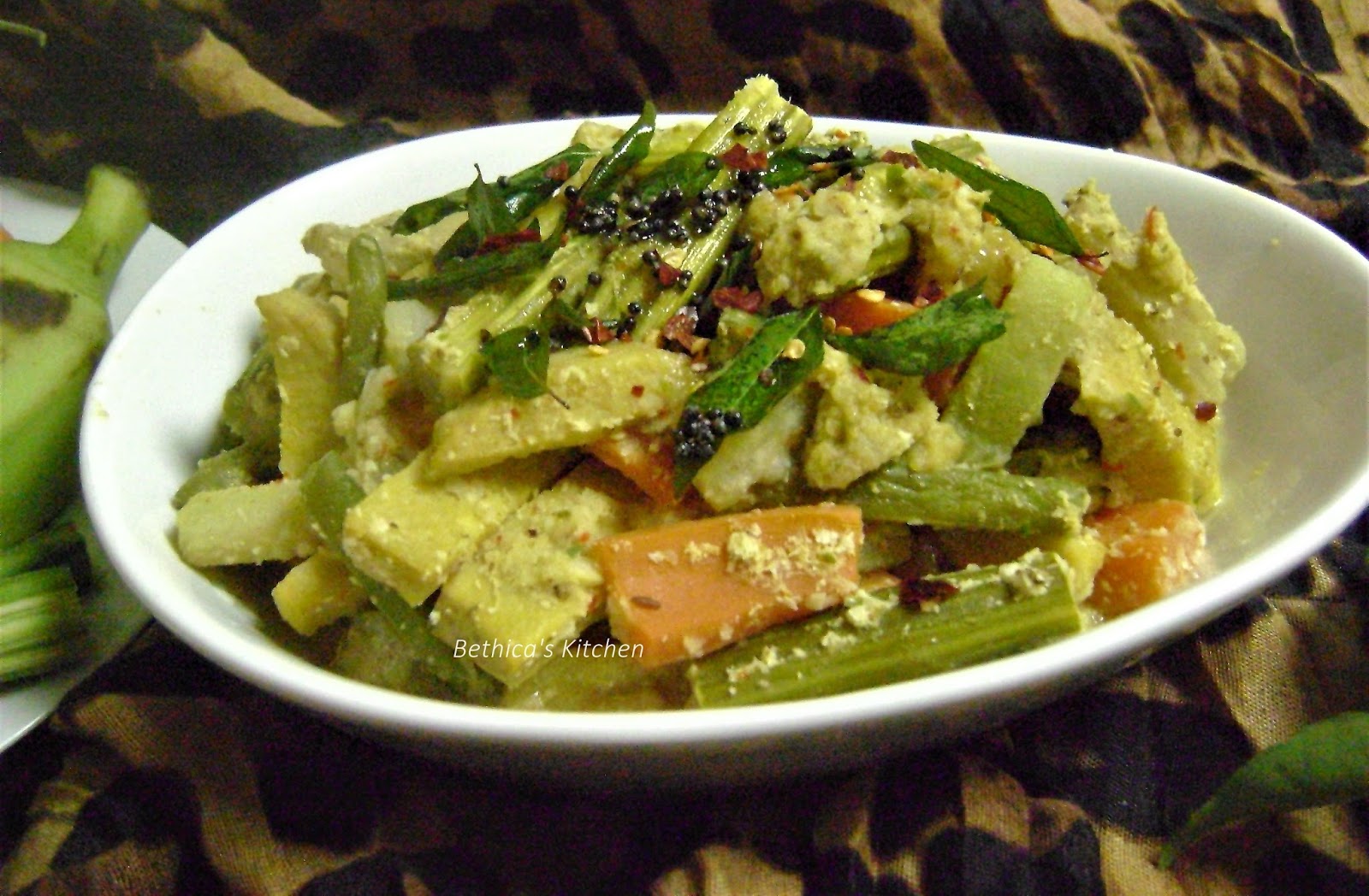 Bethica's Kitchen Flavours: Avial (Mixed Vegetable Curry - Kerala Style)
