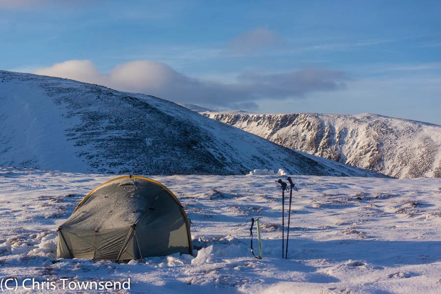 Chris Townsend Outdoors: First Snow Camp of the Winter