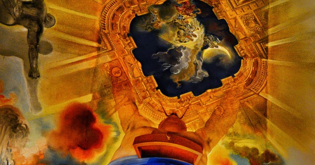 Barcelona Photoblog: Ceiling Frescoes by Salvador Dali at Palace of the ...