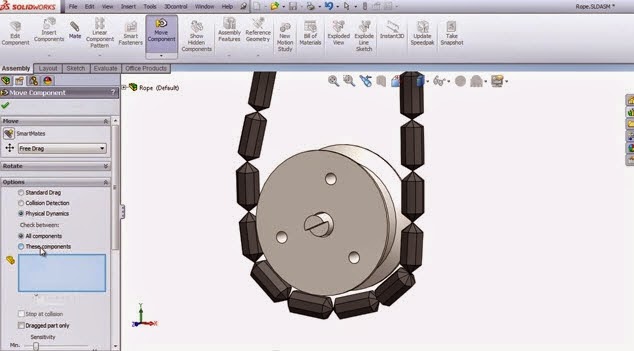 How to create Rope Animation in SolidWorks. - SolidWorks Share