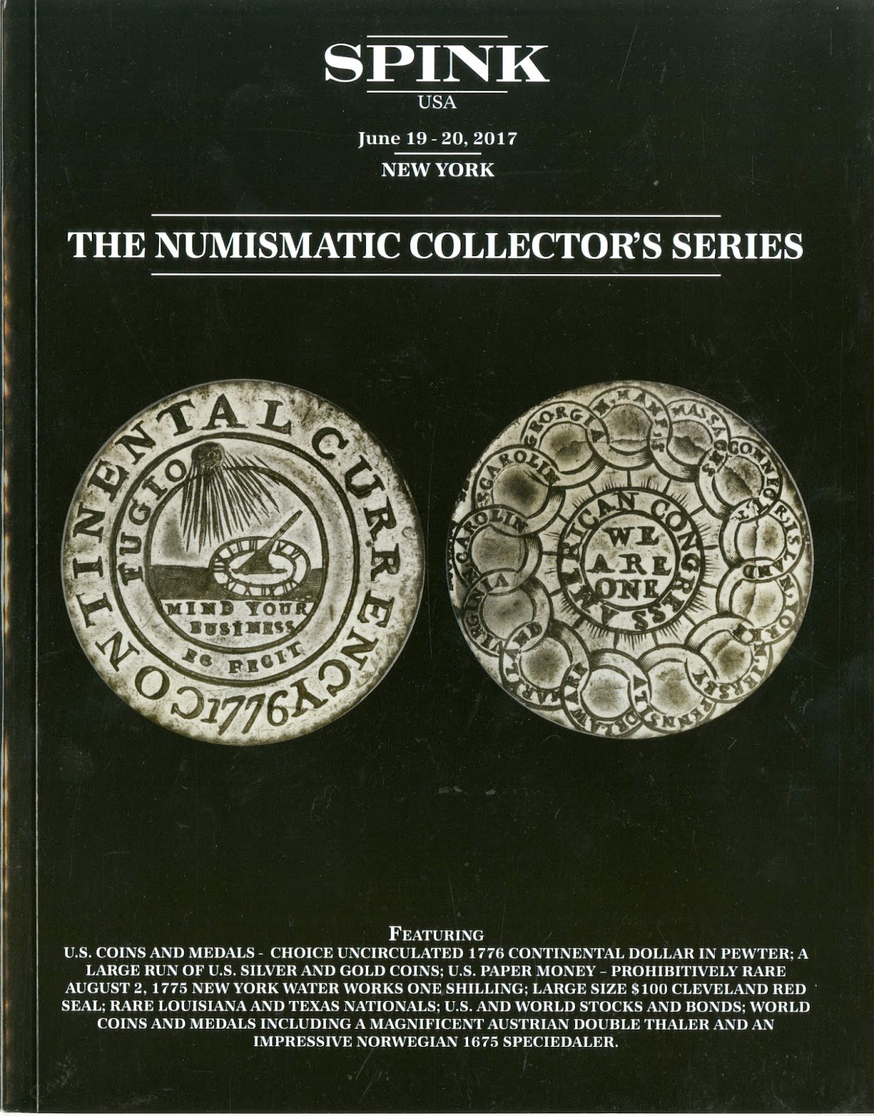 Coxrail News and Announcements: Spink USA 'Numismatic Collector's ...