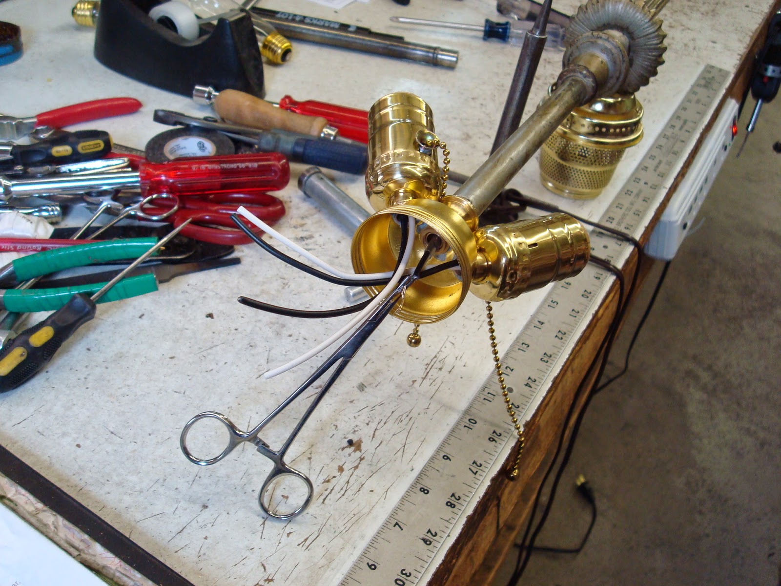 Lamp Parts and Repair | Lamp Doctor: Floor Lamp with Busted Socket ...