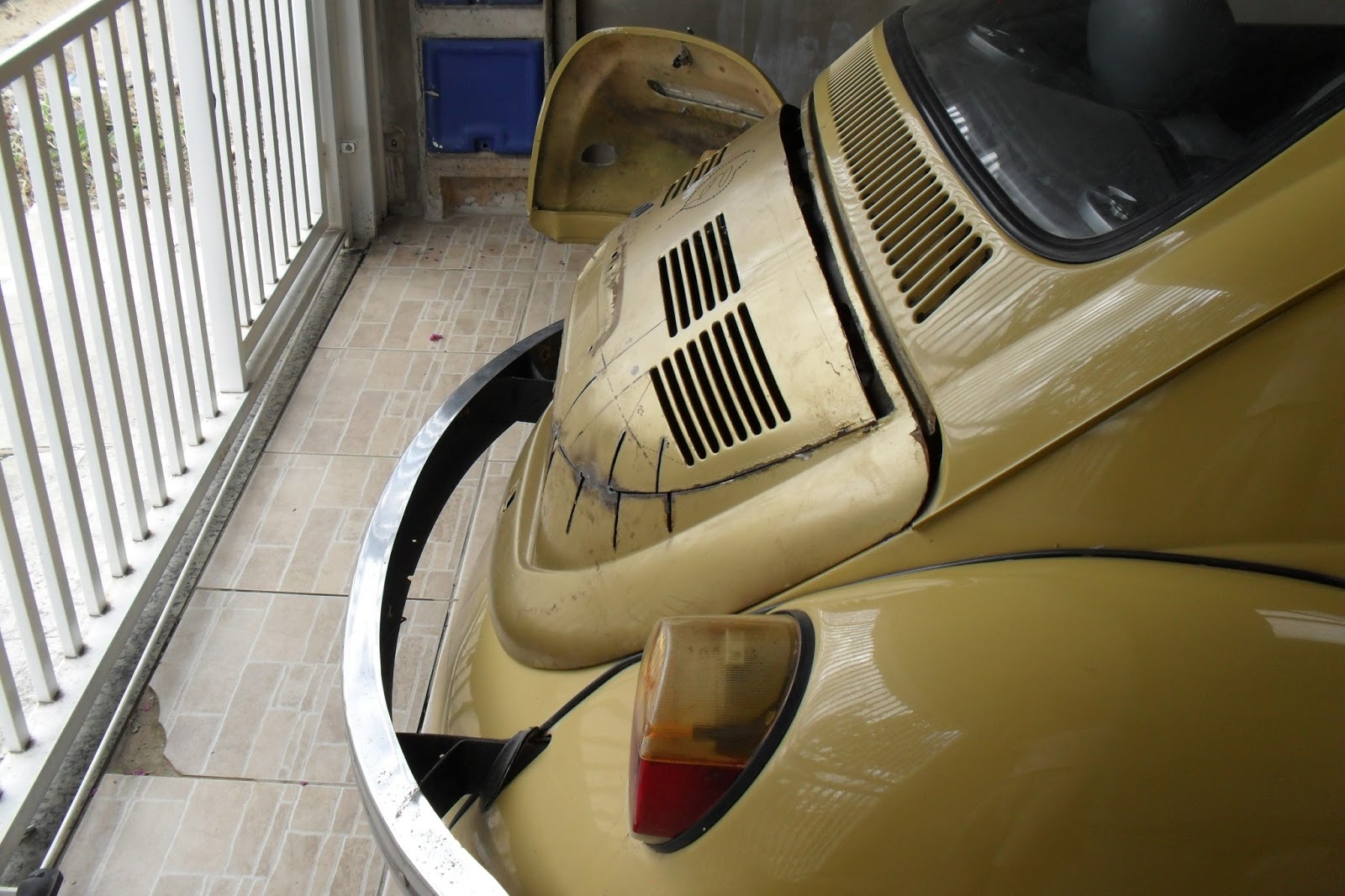 Nova Tampa traseira para Fusca Ap