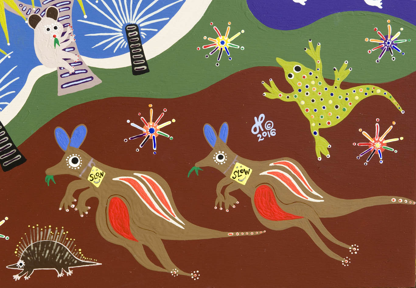 SYNTHAISSANCE CRYOBENTHICS: "DIRAWONG GONDWANA DREAMING" MURAL IN BYRON ...