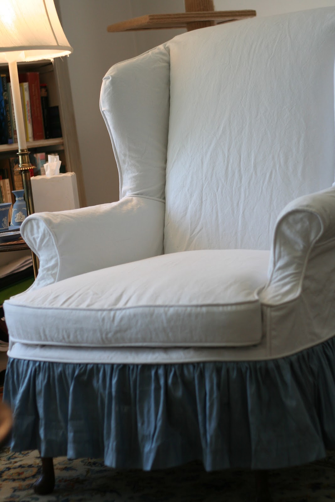Custom Slipcovers by Shelley: Shabby Chic Wingbacks