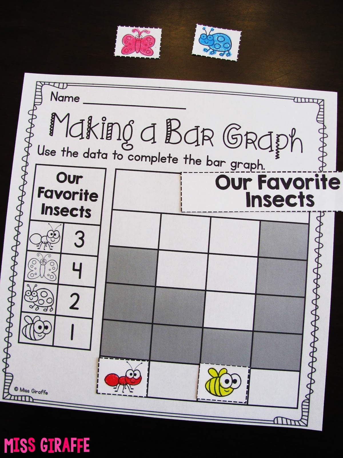 Miss Giraffe's Class: Graphing and Data Analysis in First Grade