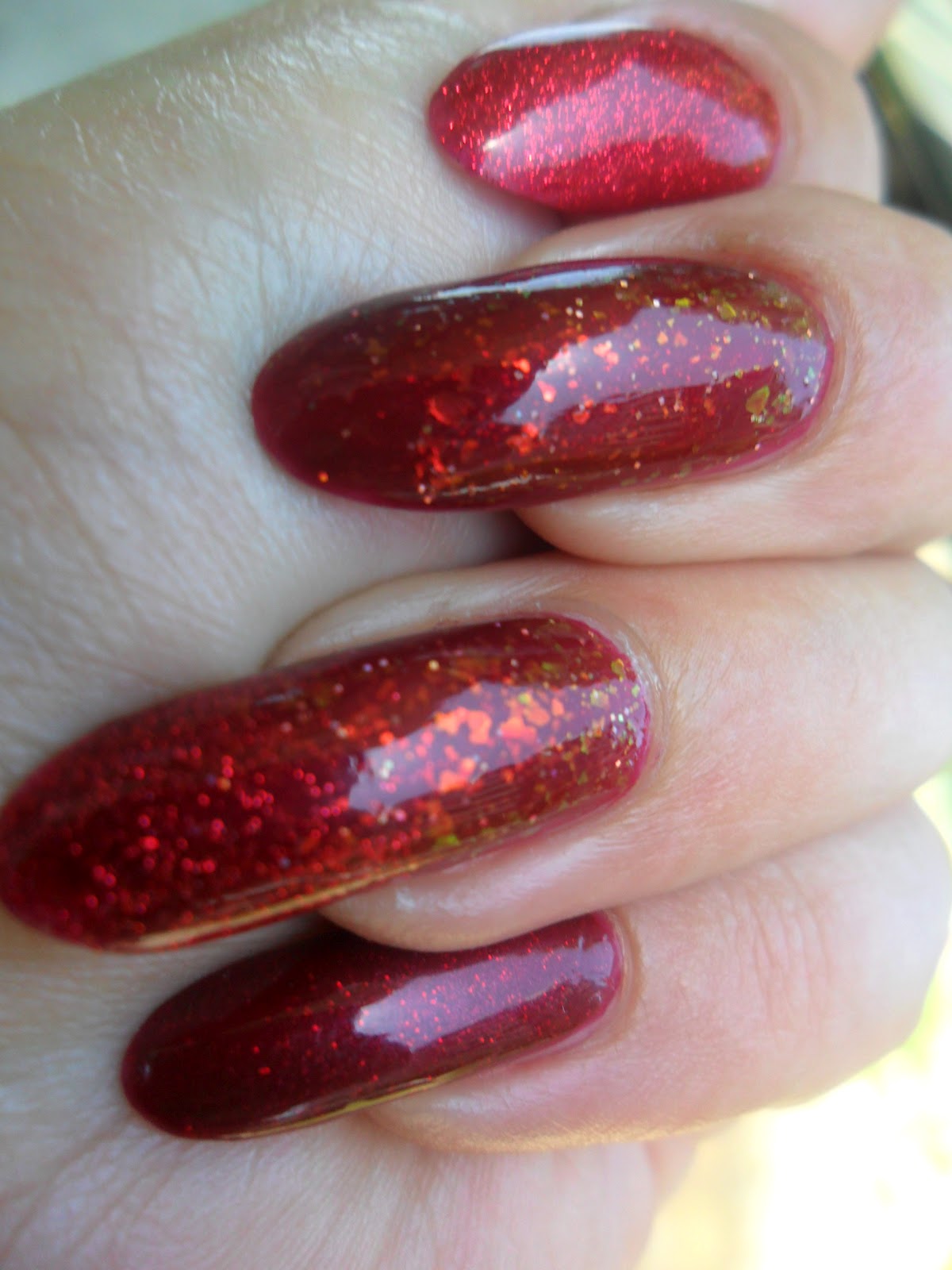 Red polish or bad polish?: Red challenge - bling me on