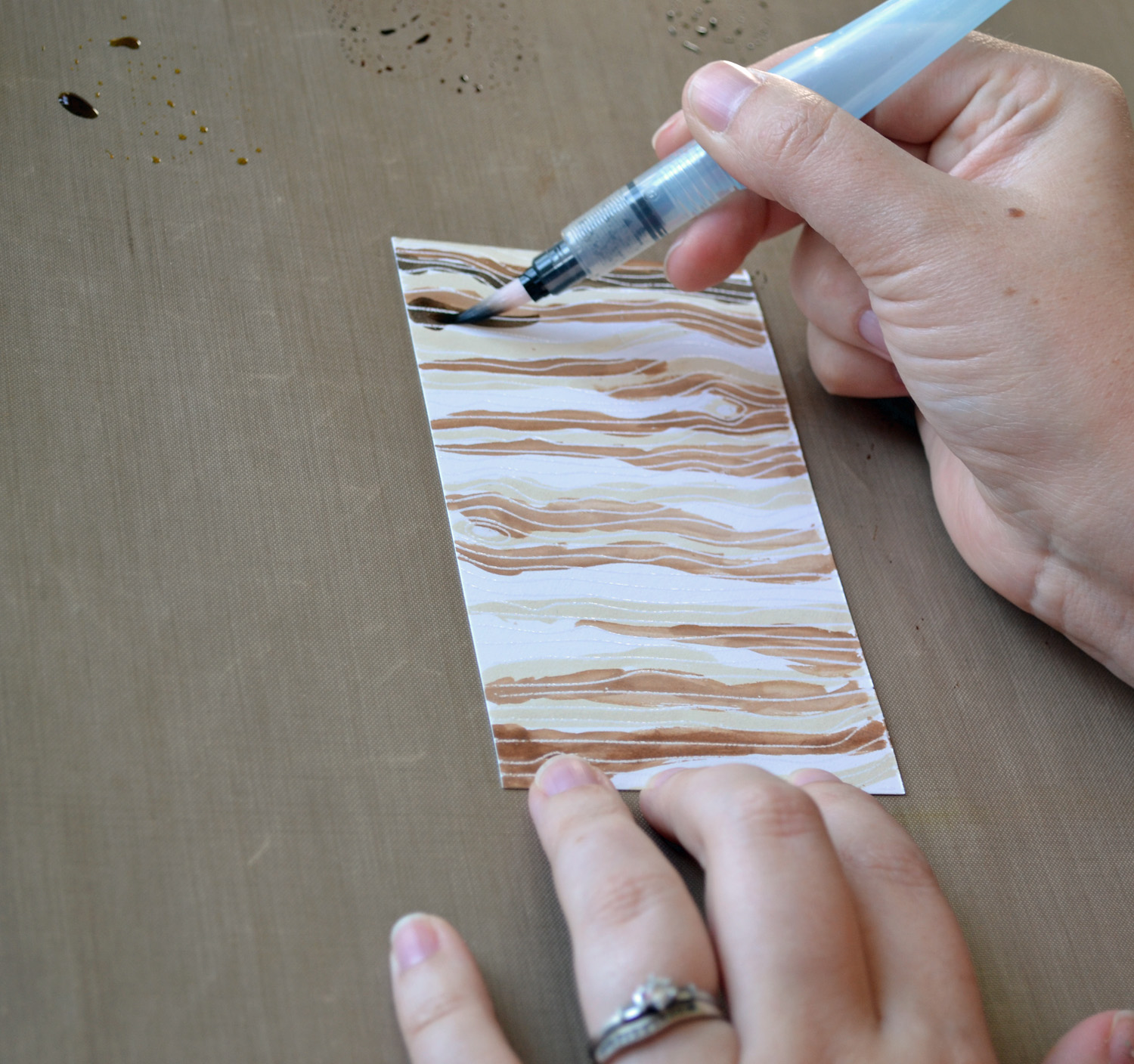 sweetsteph card creations: Tutorial: Distress Stain Resist (3 ways!)