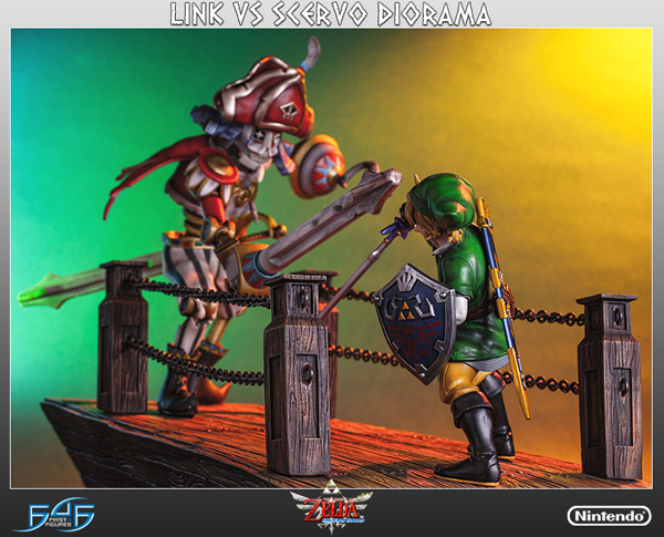 Legend of Zelda: Skyward Sword - Link Vs Scervo Diorama (First 4 Figures)