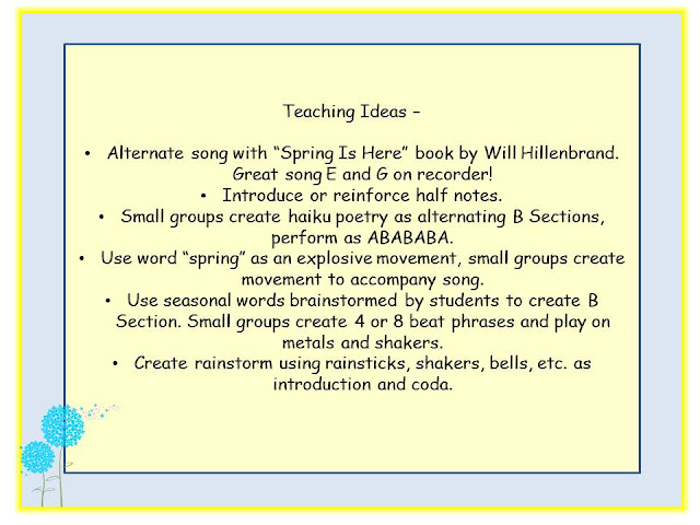 O For Tuna Orff: Spring is Here Book and a Song