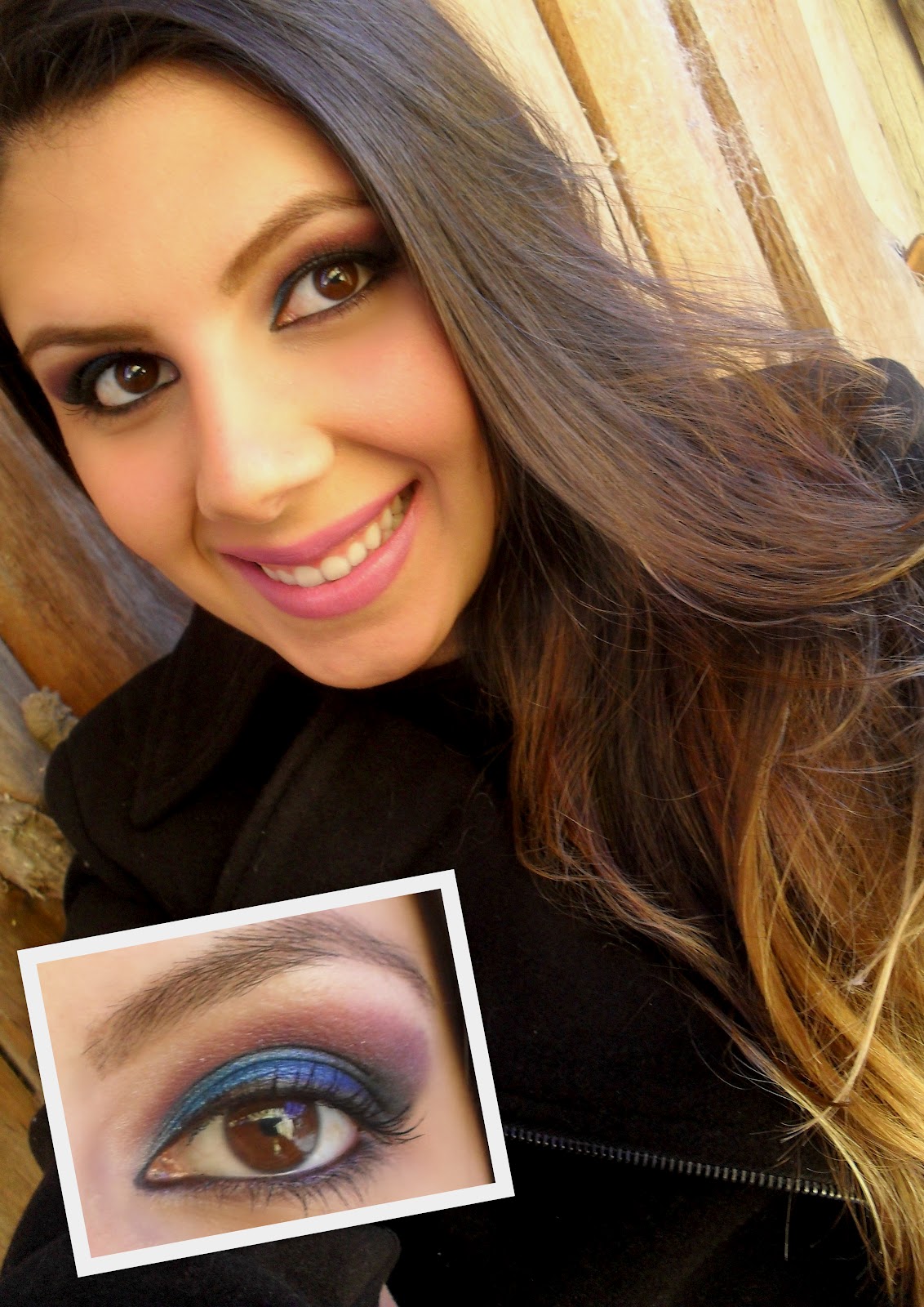 FEMINICES BY CAMILA: Make Azul e Roxo Shimmer