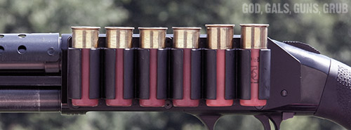 God, Gals, Guns, Grub: Side-saddle shell shucking...