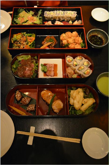 .: Bento box dinner at Nobu in the One&Only