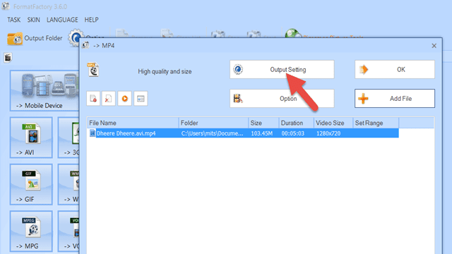 How to use Format Factory Converter - Convert video audio file to any ...