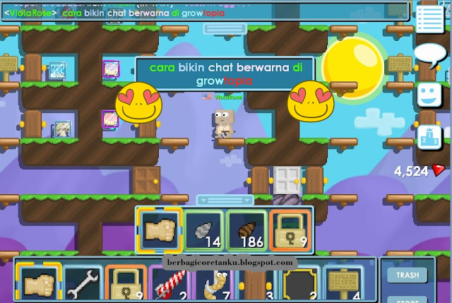 Cara Menciptakan Karakter Menjadi Berwarna Di Dialog Growtopia, Keren ...