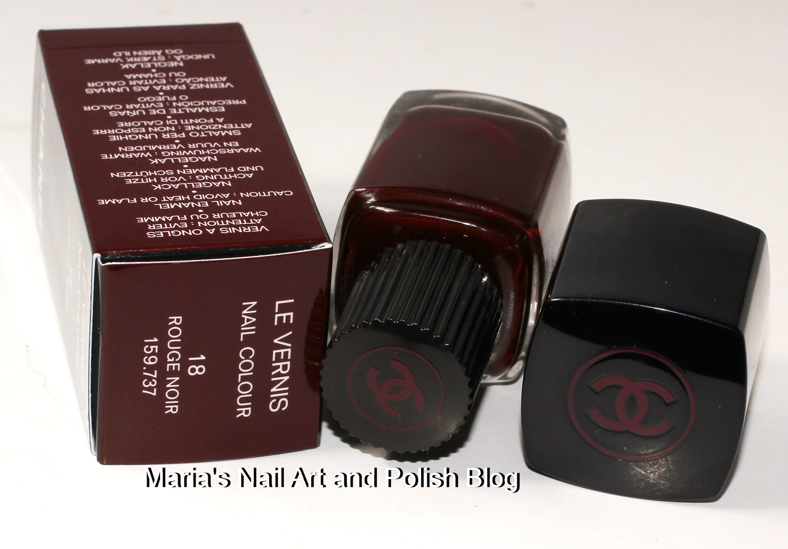 Marias Nail Art and Polish Blog: Chanel Rouge Noir 18 - Vamp 18, 5 x 18 ...