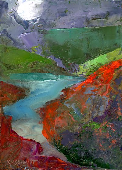 Bila gambar bersuara: Catan menarik dengan permainan warna kontra yang ...